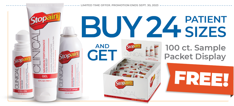 Stopain® Clinical Upgrade & Save Sales Event