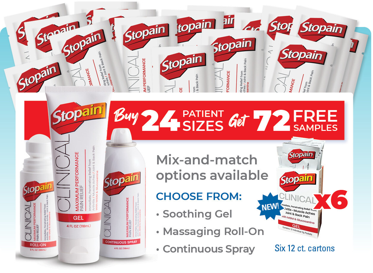 Stopain® Clinical Upgrade & Save Sales Event